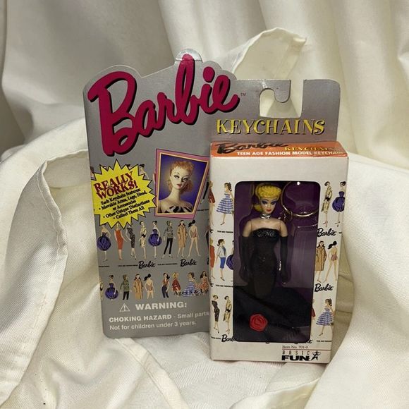 Accessories | Vintagebarbie Keychainblack Gown | Poshmark